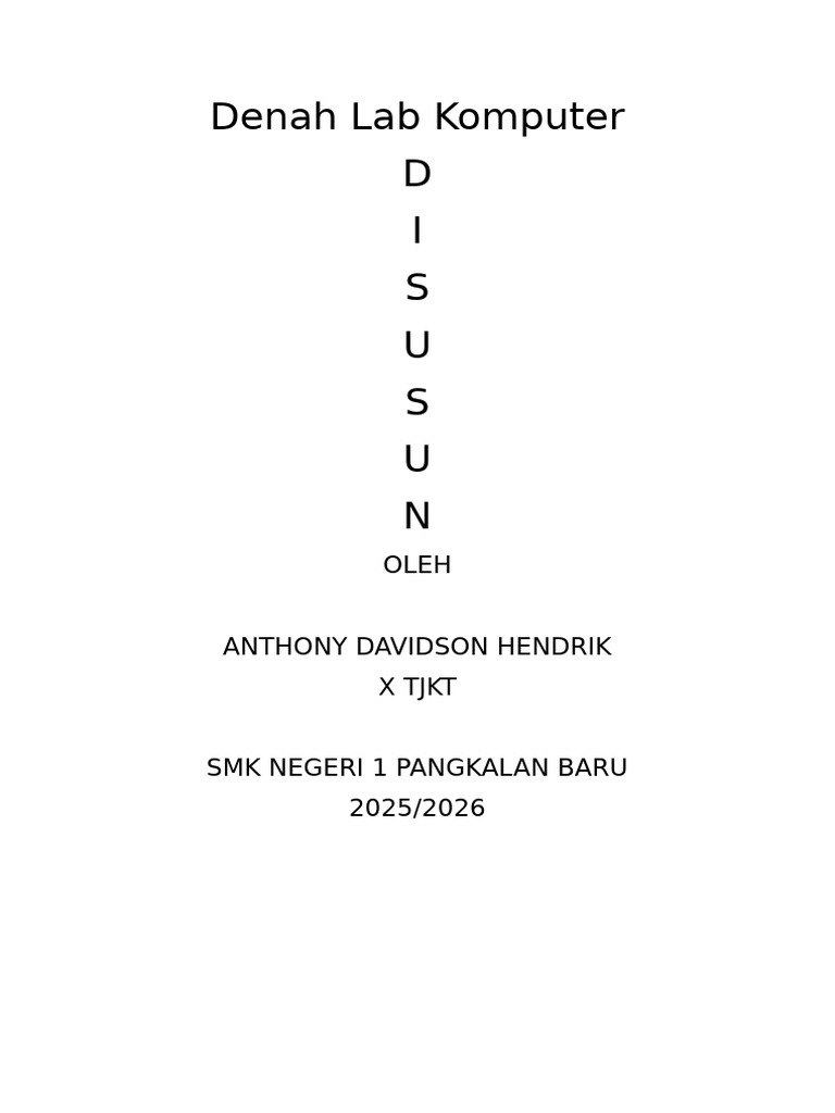 Anthony DPPK Denah Lab Kmputer | PDF