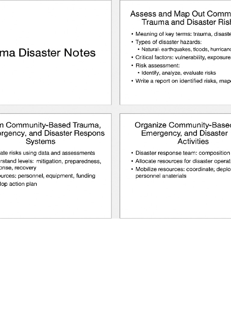 Trauma Disaster Presentation | PDF