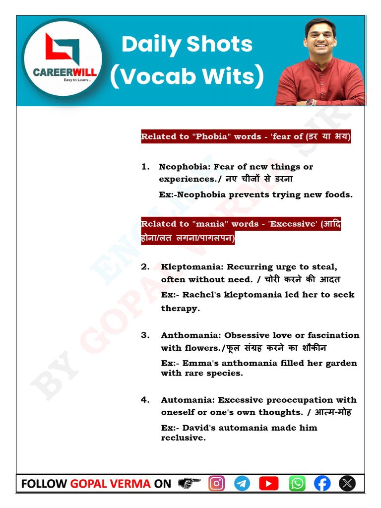 Daily Shot (Vocab Wits) - OWS - 07 | PDF