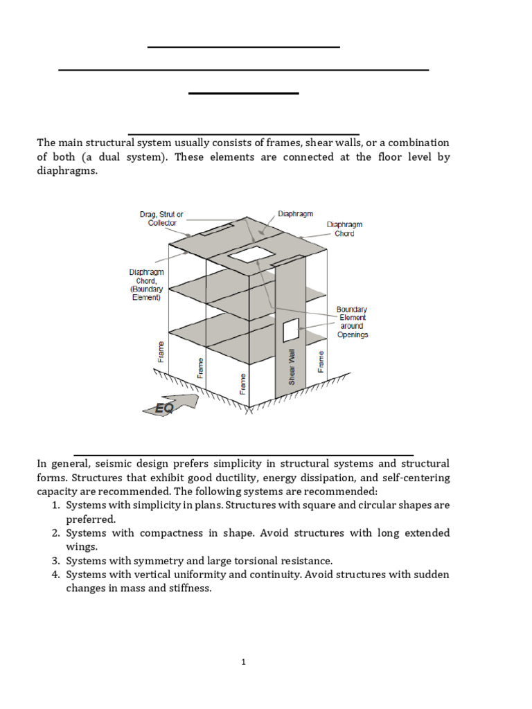 Earthquake Resistant Building Design | PDF