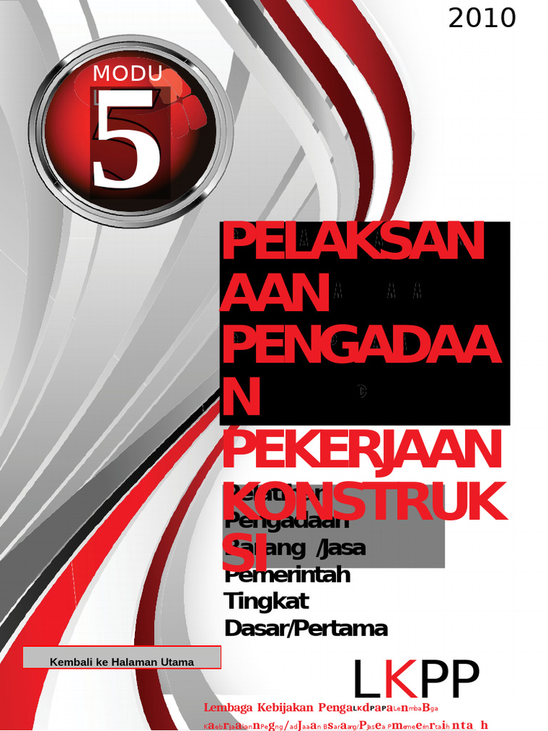 Pelaksanaan Pengadaan Pekerjaan Konstruksi | PDF