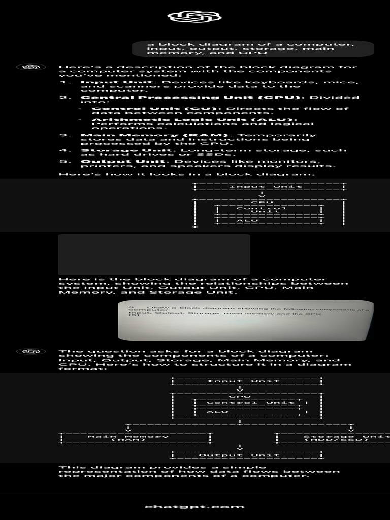 Computer System Diagram | PDF