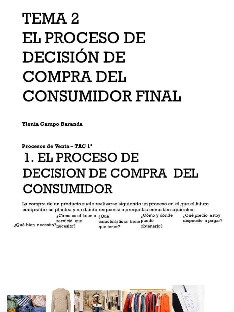 El Proceso de Decision de Compra Del Consumidor | PDF | Los consumidores | Marketing