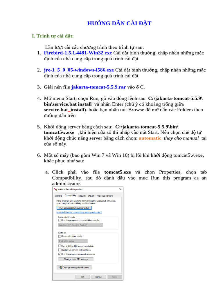 Huong Dan Cai Dat Chuong Trinh - Cập Nhật Cài Đặt Win10 | PDF