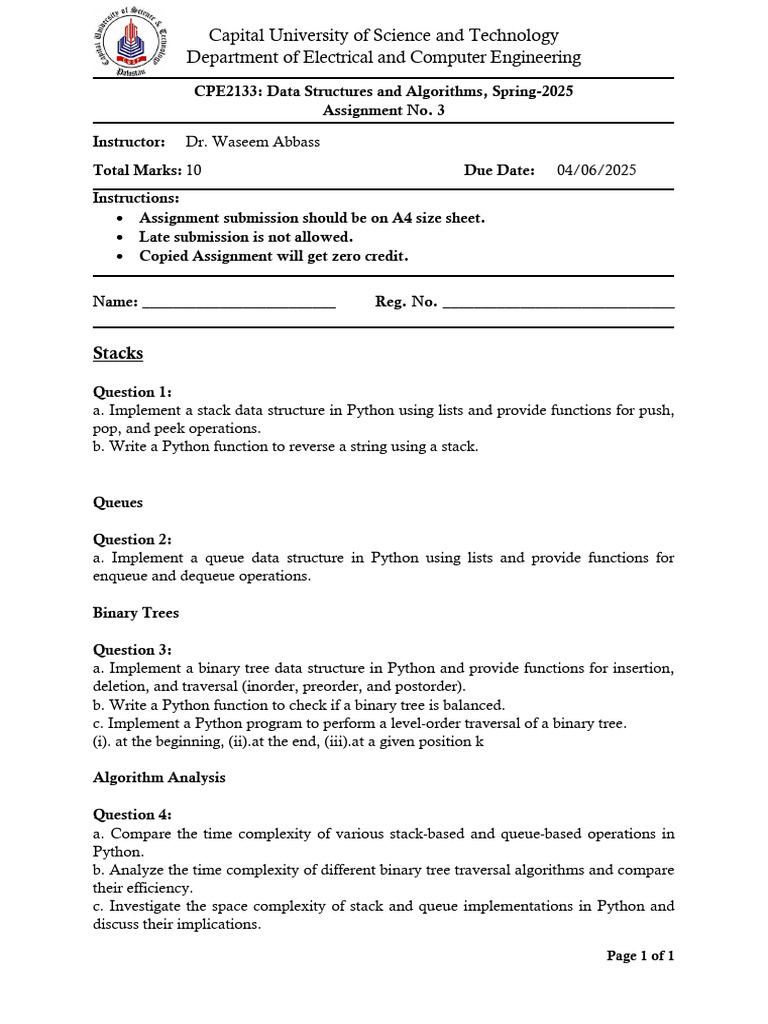 Assignment No. 03 | PDF