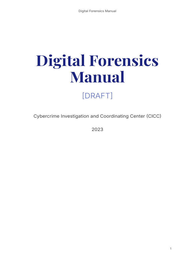Philippine Digital Forensics | PDF | Digital Forensics | Computer Forensics