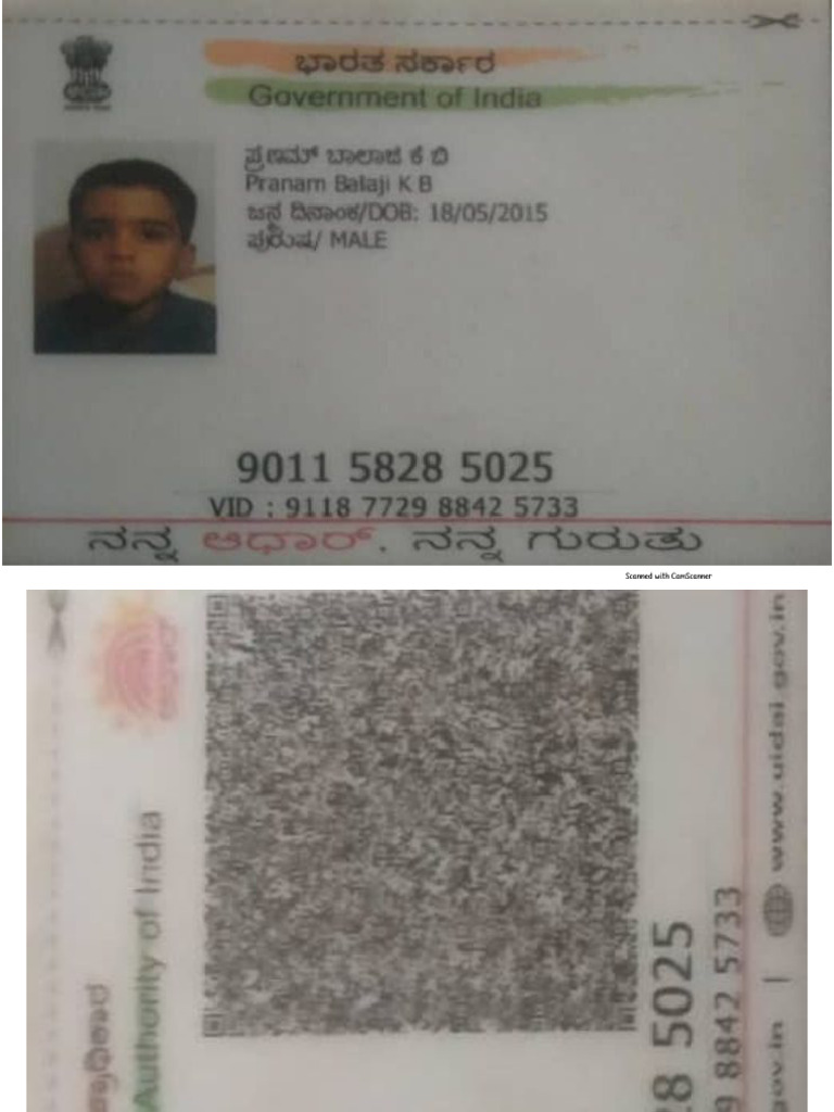 P Balaji Aadhar | PDF