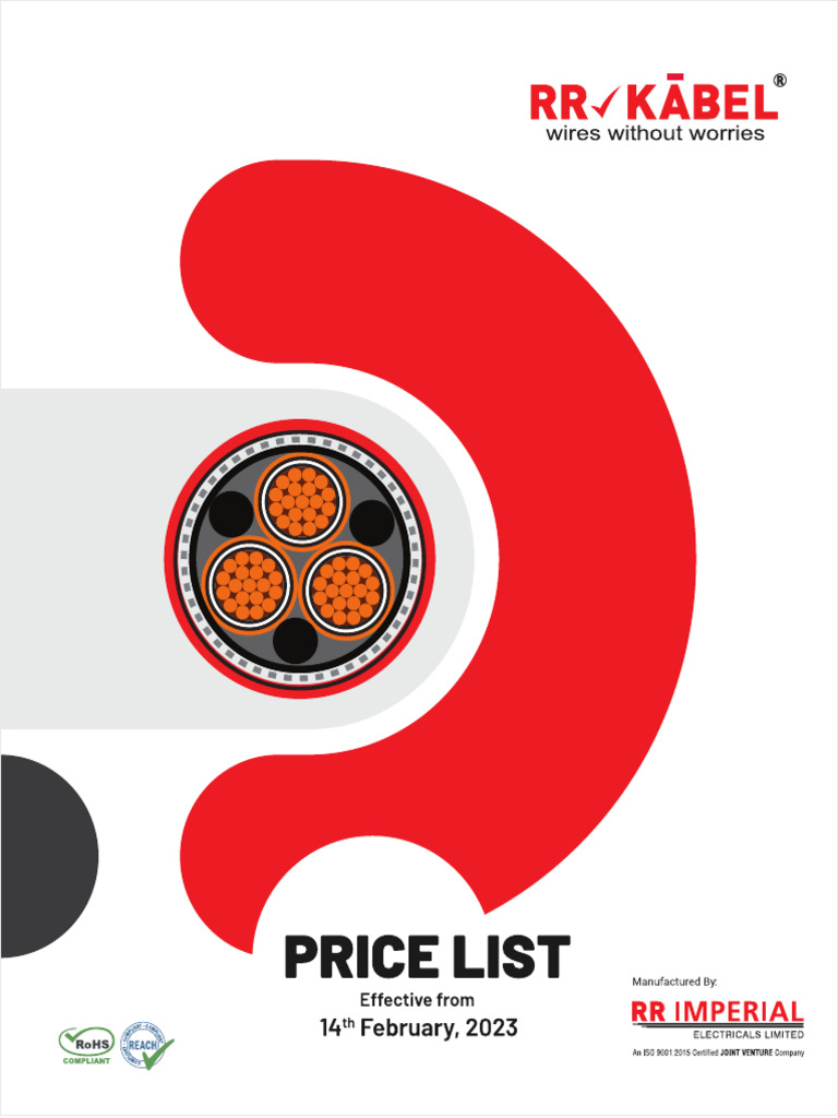 RR Cable Price List | PDF