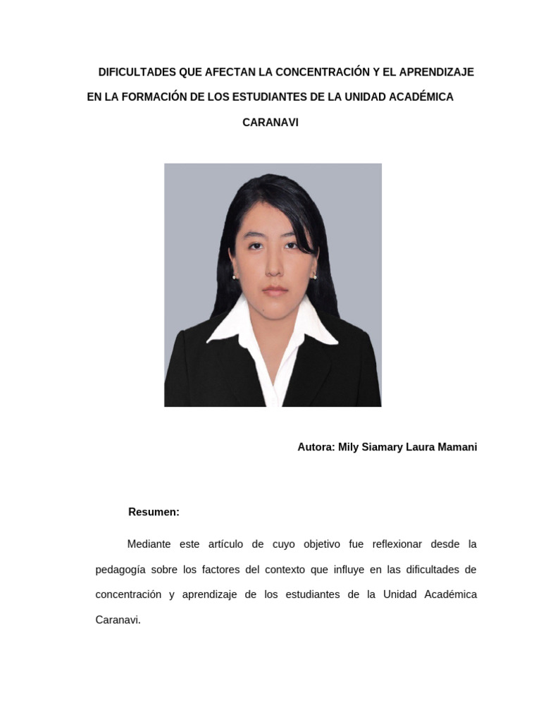 Articulo de Mily Siamary | PDF | Aprendizaje | Estrés (biología)