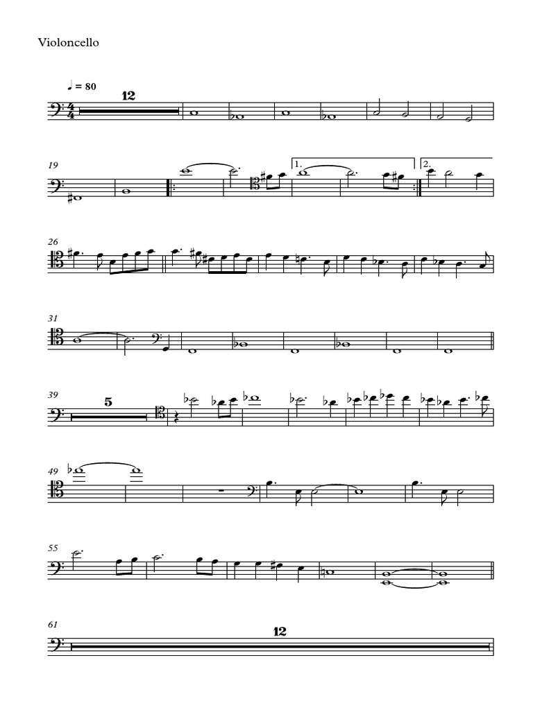 Ave Maria - Violoncello | PDF