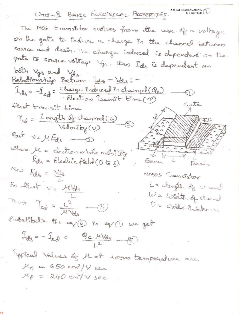 Vlsi Unit 1 Notes Part B Pdf