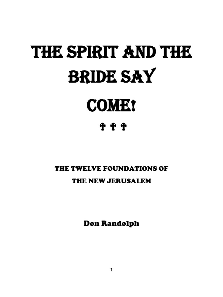 The Twelve Foundations of the New Jerusalem | PDF | Saint Peter | Jesus