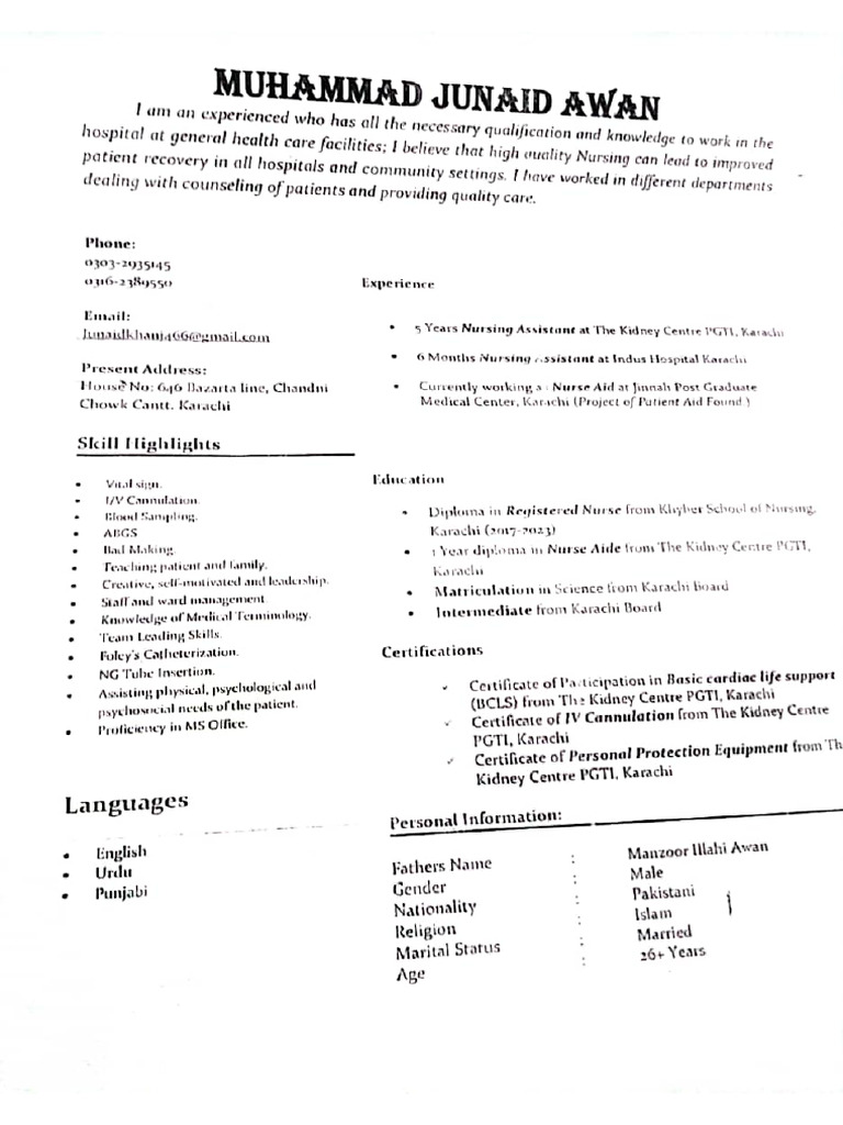 Junaid CV | PDF