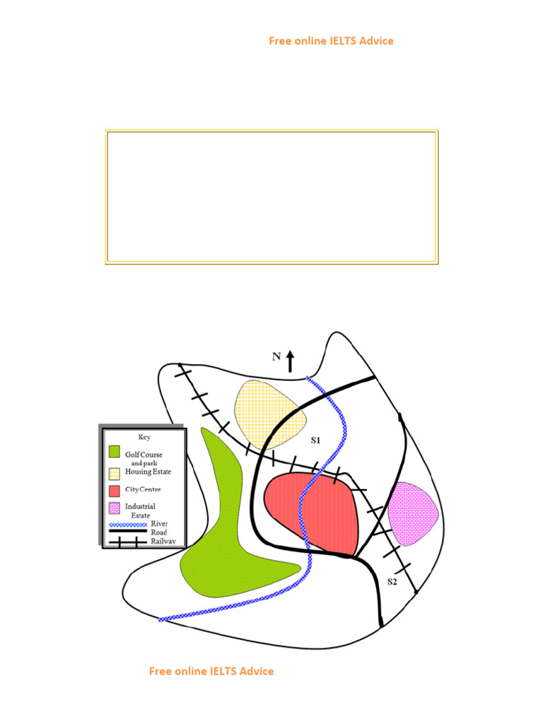 Ielts Writing Task 1 Sample Map | PDF