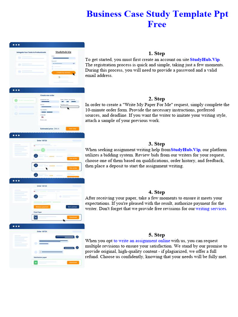 Business Case Study Template PPT Free | PDF | Aromaticity
