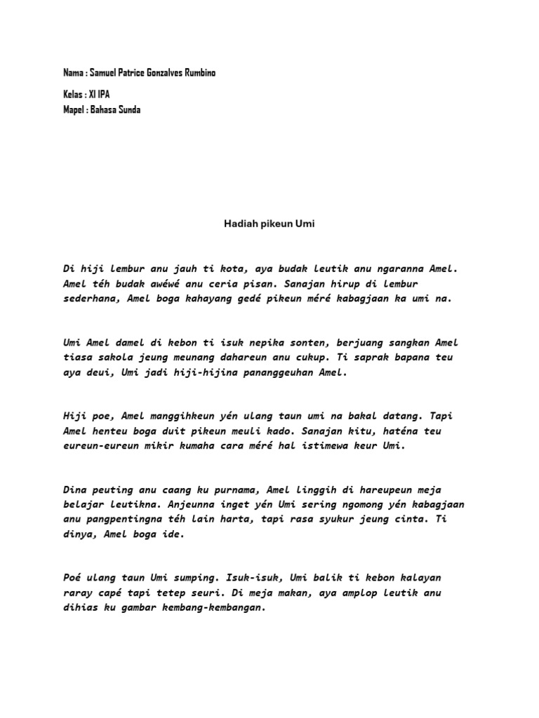 Samuel Bhs Sunda | PDF