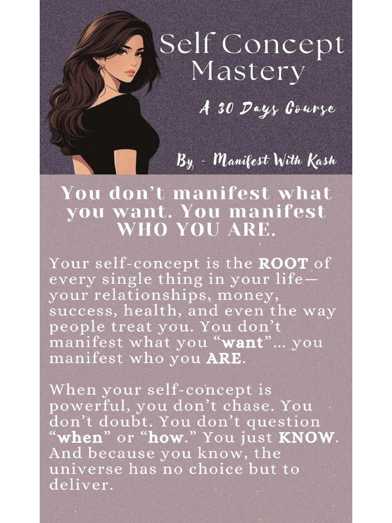 Self Concept Mastery - A 30 Days Course | PDF
