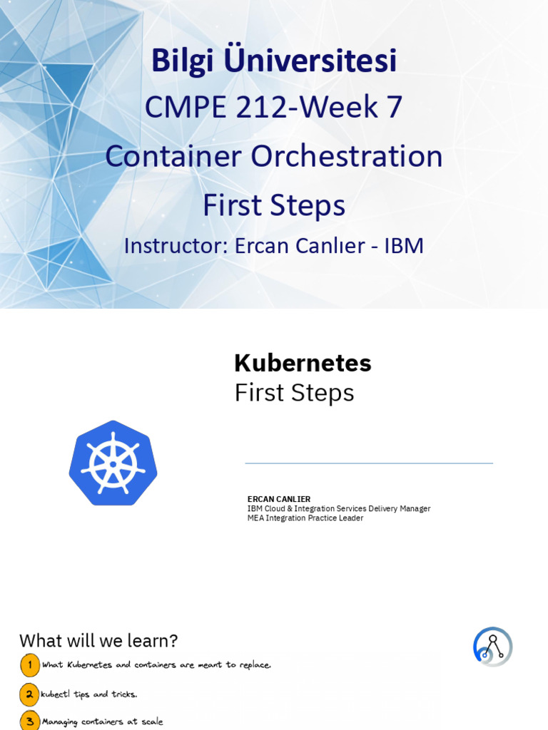 Container Orchestration First Steps | PDF | Information Technology | Software Architecture