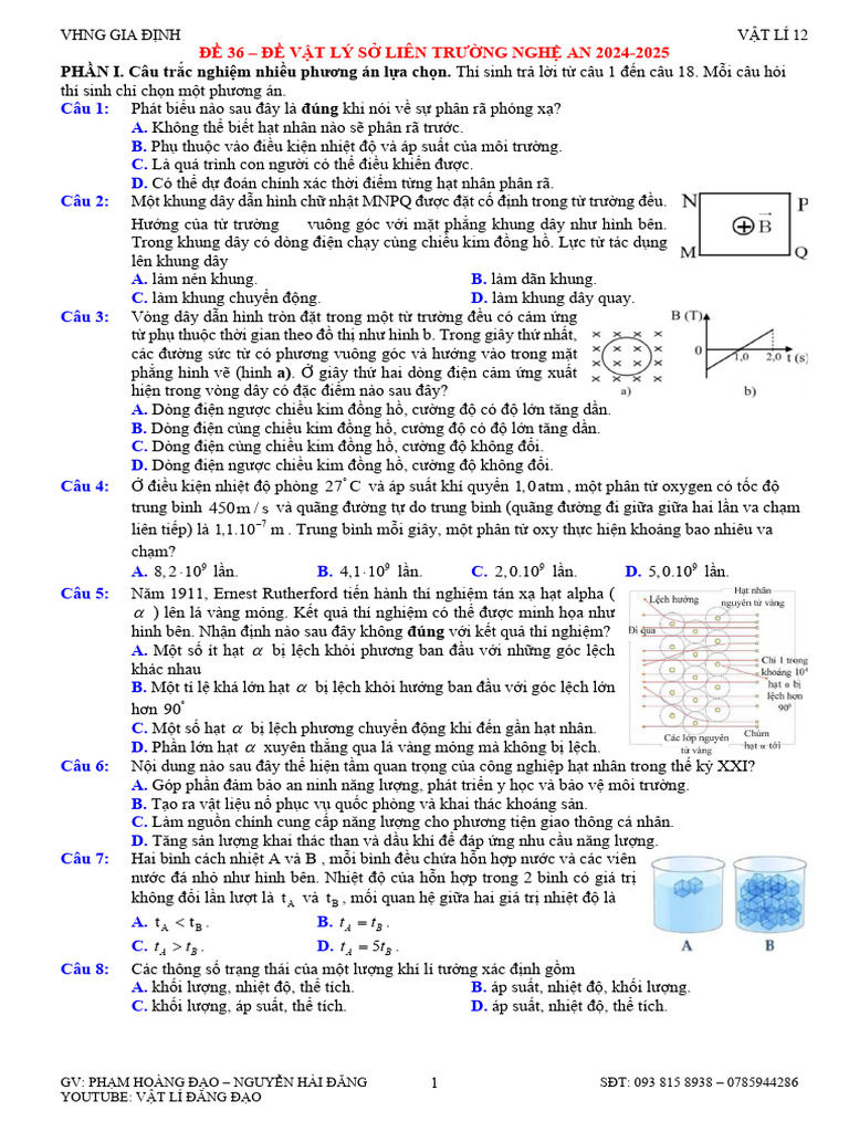 194. Hs ĐỀ 36 - Liên Trường Nghệ An | PDF