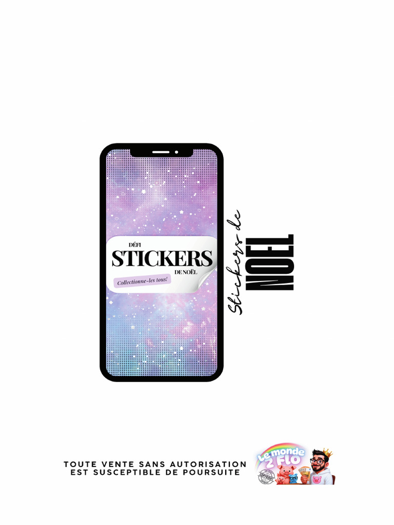 Stickers de Noël (Prêt À Imprimer A4) | PDF