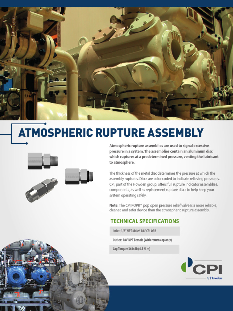 Atmo Rupture Ass 2pp LTR Howden | PDF | Equipment | Hydraulics