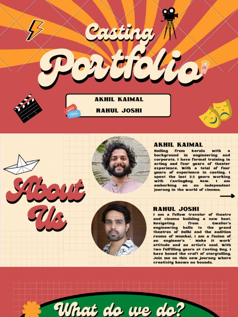 Casting Portfolio - Akhil & Rahul | PDF