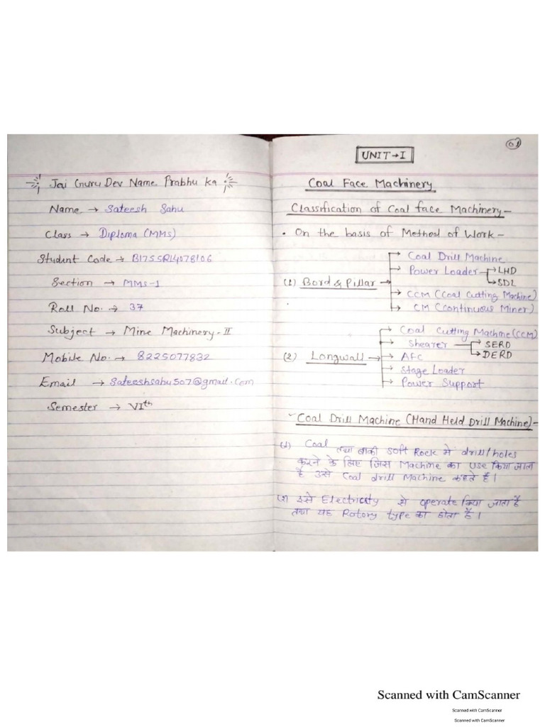 Mine Machinary 2 Durgesh | PDF