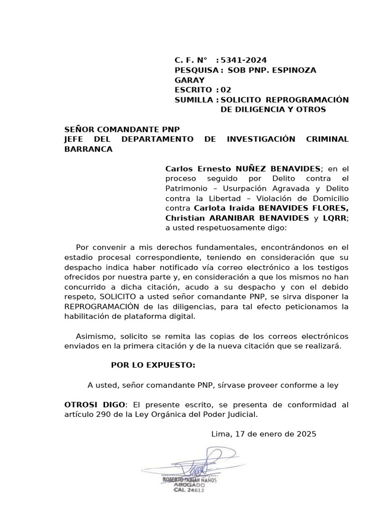 Reprogramacion - Barranca | PDF