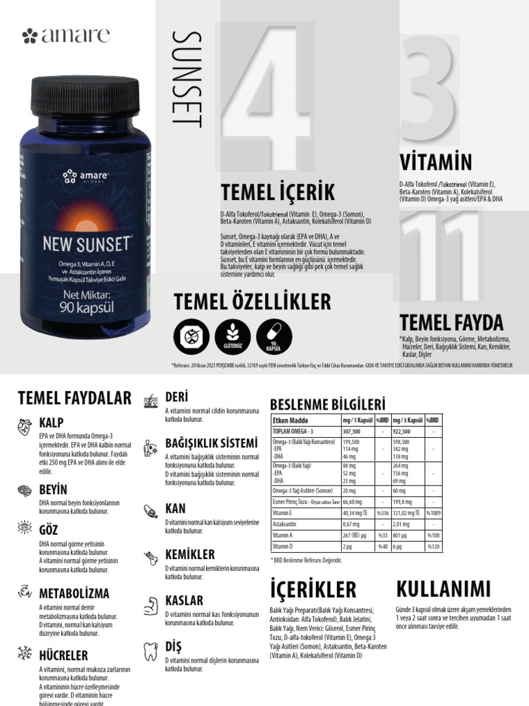 Sunset TR FactSheet TR | PDF