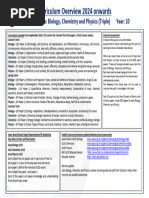 AQA GCSE Combined Science Topics List | PDF | Biology | Chemical Reactions