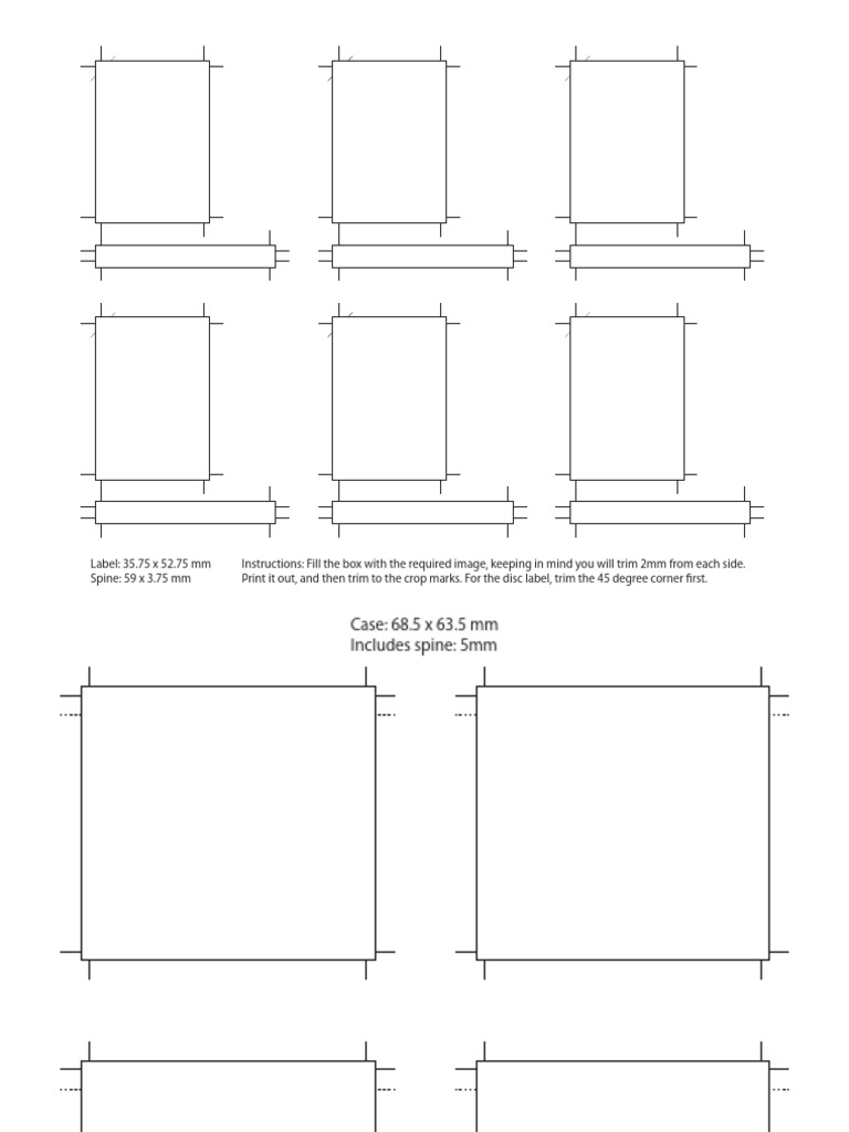 Minidisc Label and Case Dimensions | PDF