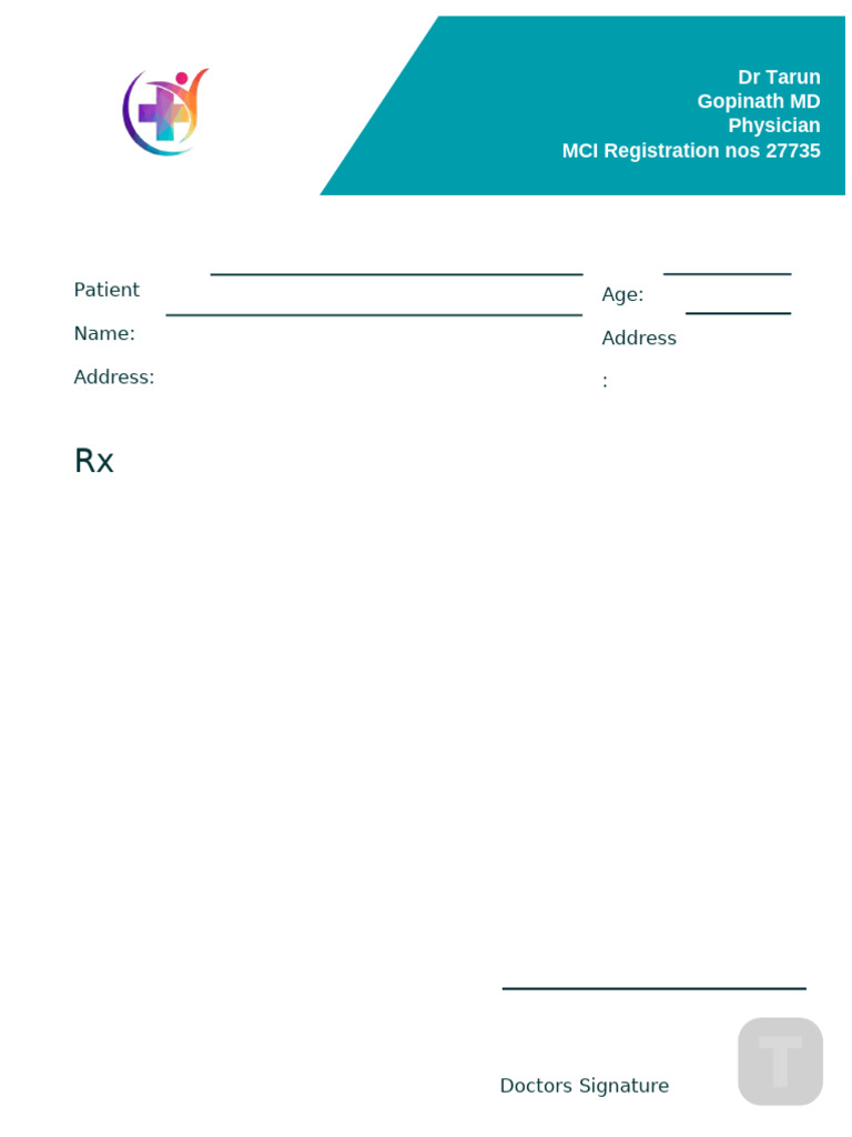 RX Pad Design Template | PDF