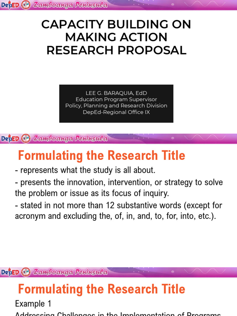 Formulating Research Title Research Questions Rationale | PDF ...