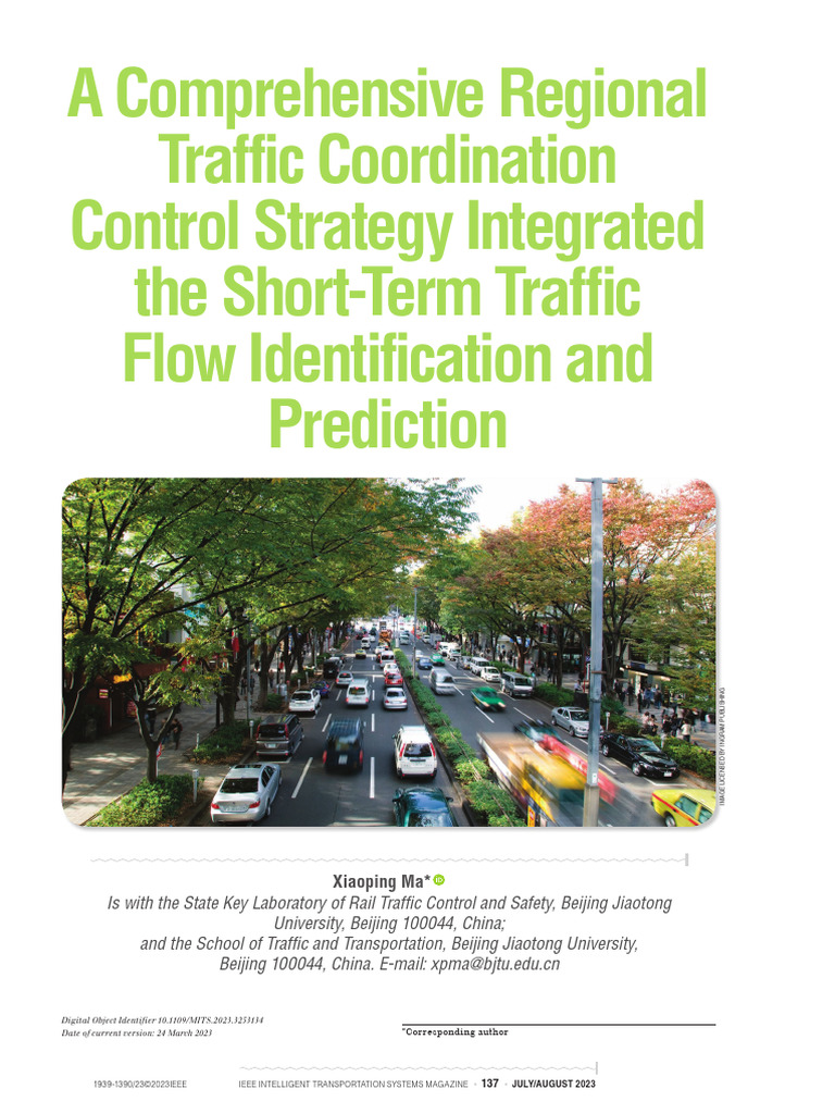 A Comprehensive Regional Traffic Coordination Control Strategy Integrated The Short-Term Traffic ...