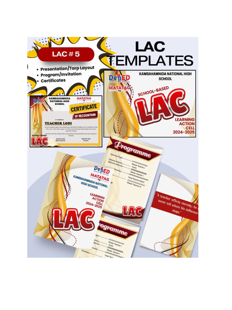 Lac Session Template | PDF