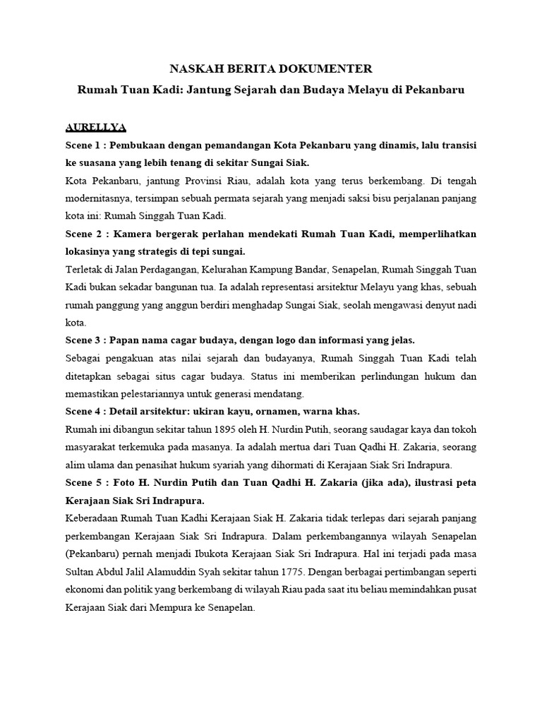 Naskah Berita Dokumenter | PDF