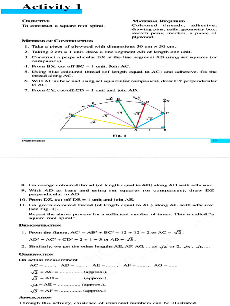 Maths Activities Class 9th | PDF | Sphere | Area