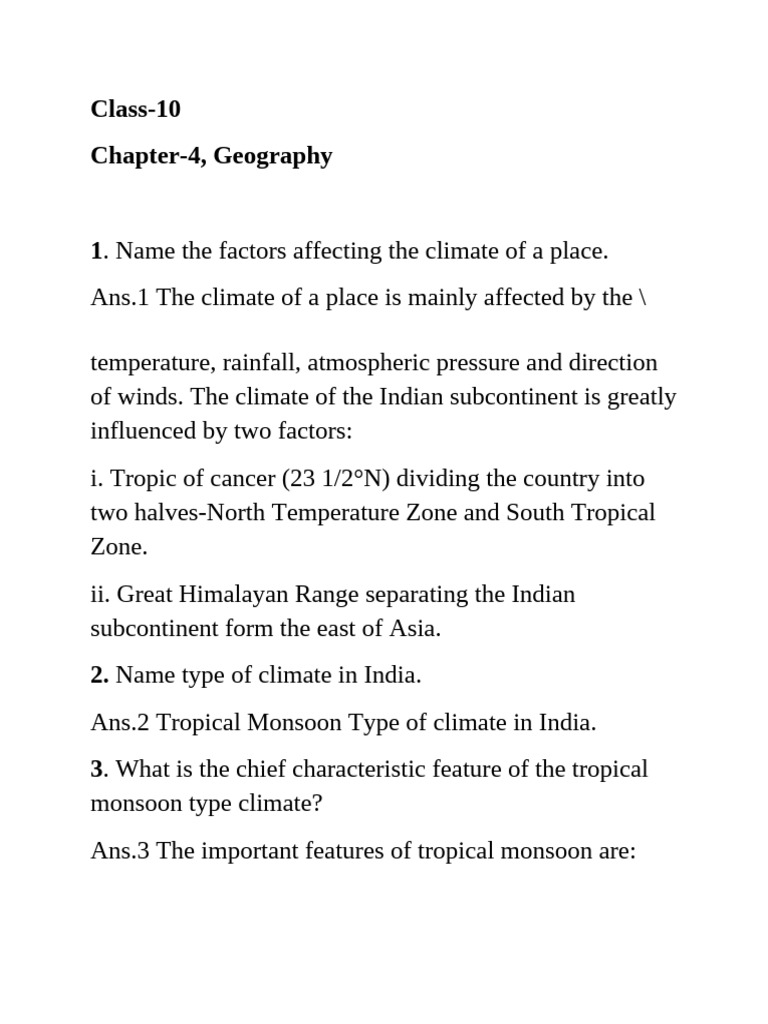 Monsoon Climate and Rain Shadow Effects | PDF | Monsoon | Rain