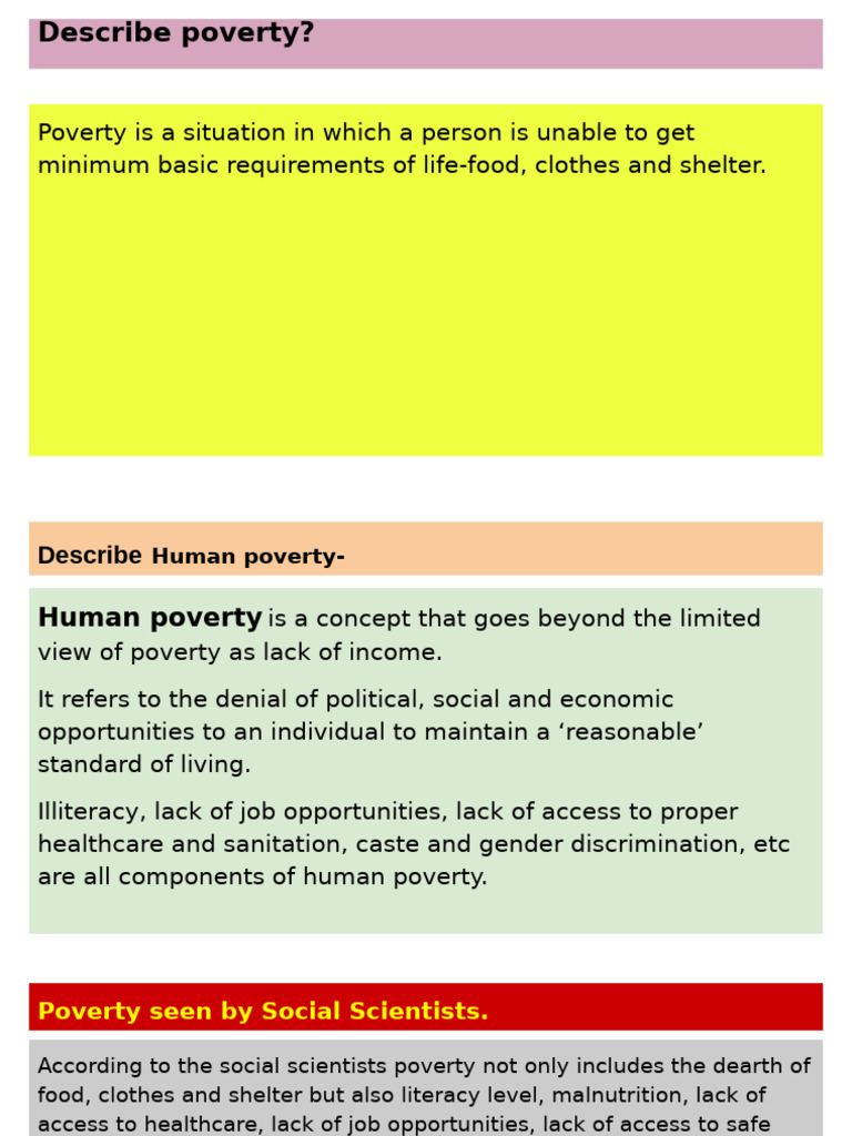 Poverty As A Challenge 9 | PDF | Poverty | Poverty & Homelessness