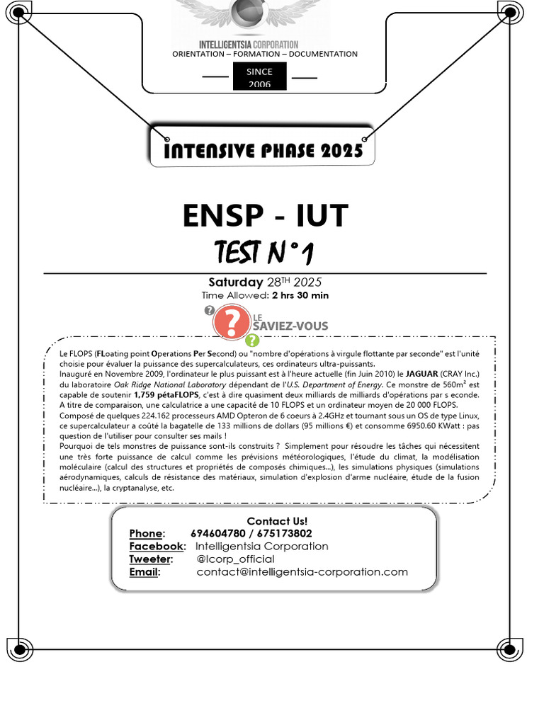 Polytech Maths Test 1 Icorp 2025 Pdf Complex Number Equations