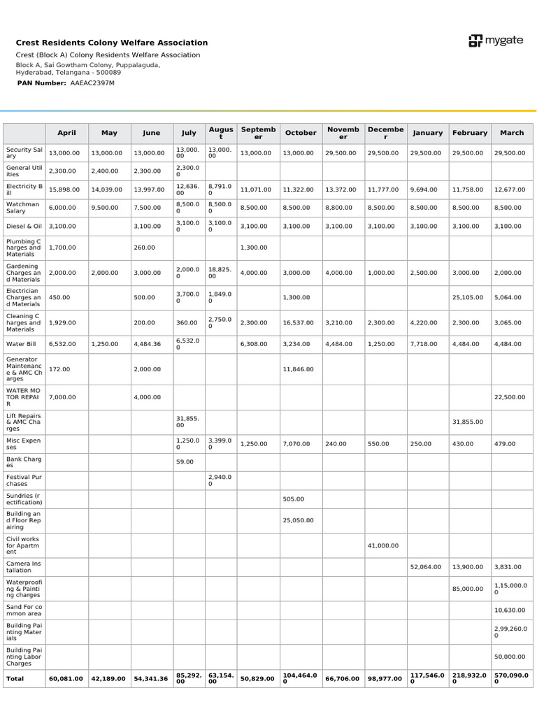 Expense Report Analytics 2023-24 | PDF | Electricity