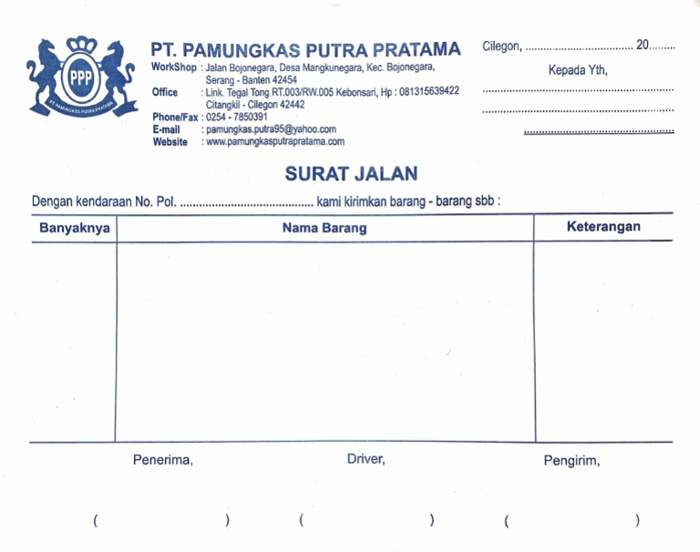Surat Jalan | PDF