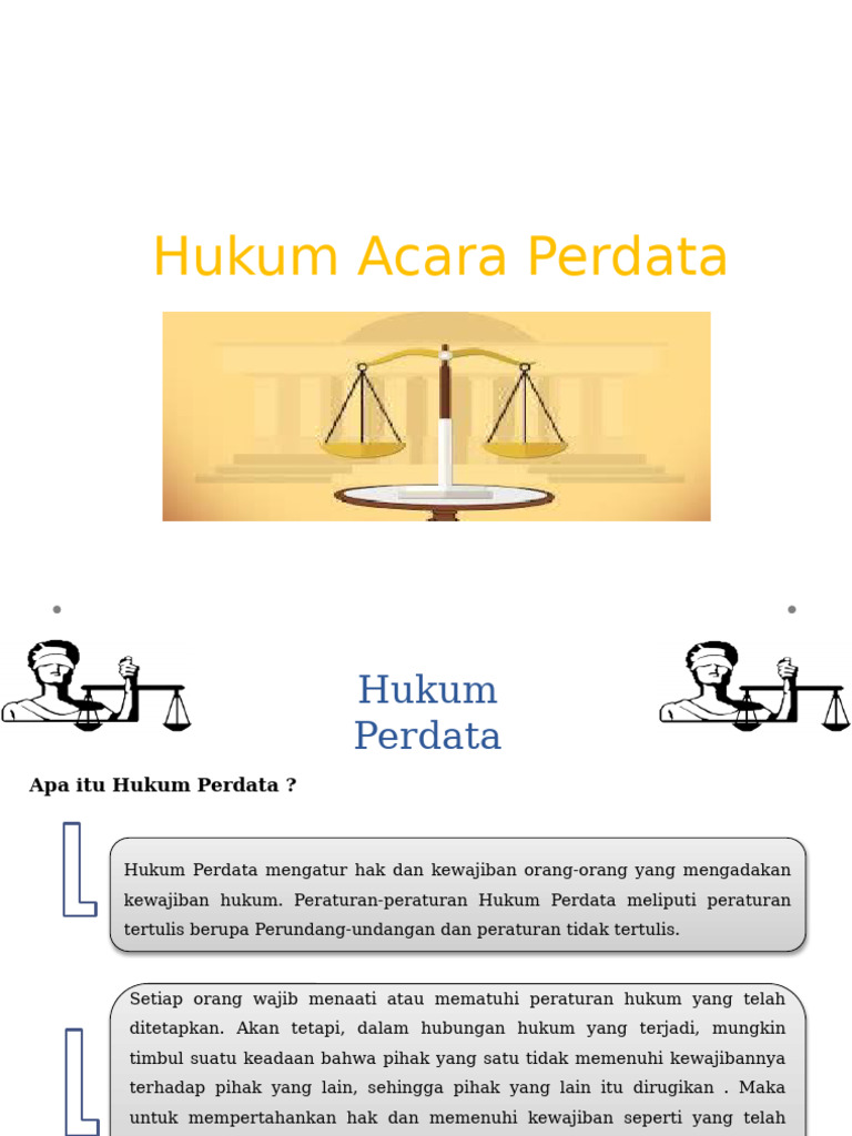 HUKUM ACARA PERDATA | PDF