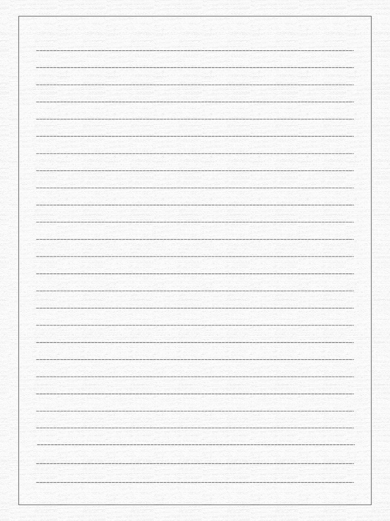 White Vintage Simple A4 Lined Notes Paper Document (2) | PDF
