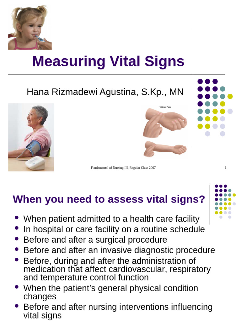 Measuring Vital Signs | PDF | Pulse | Blood Pressure