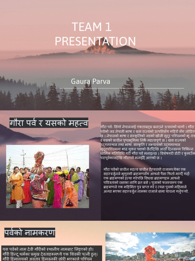 Nepali Presentation - Culture | PDF
