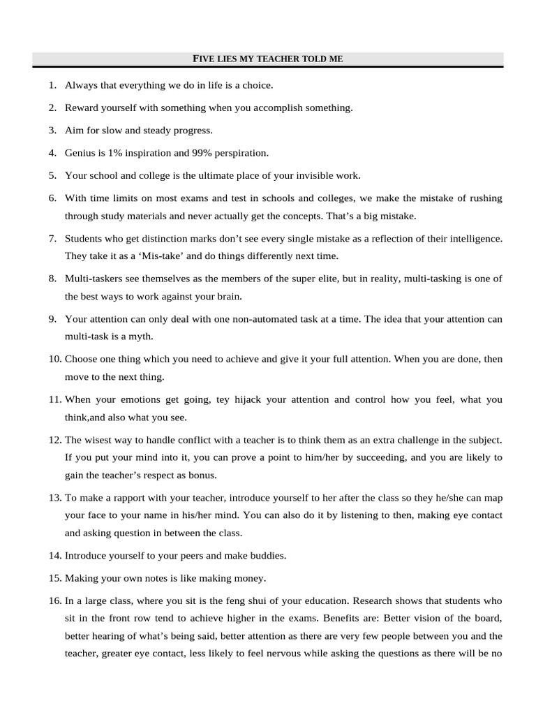 Debunking Classroom Myths | PDF