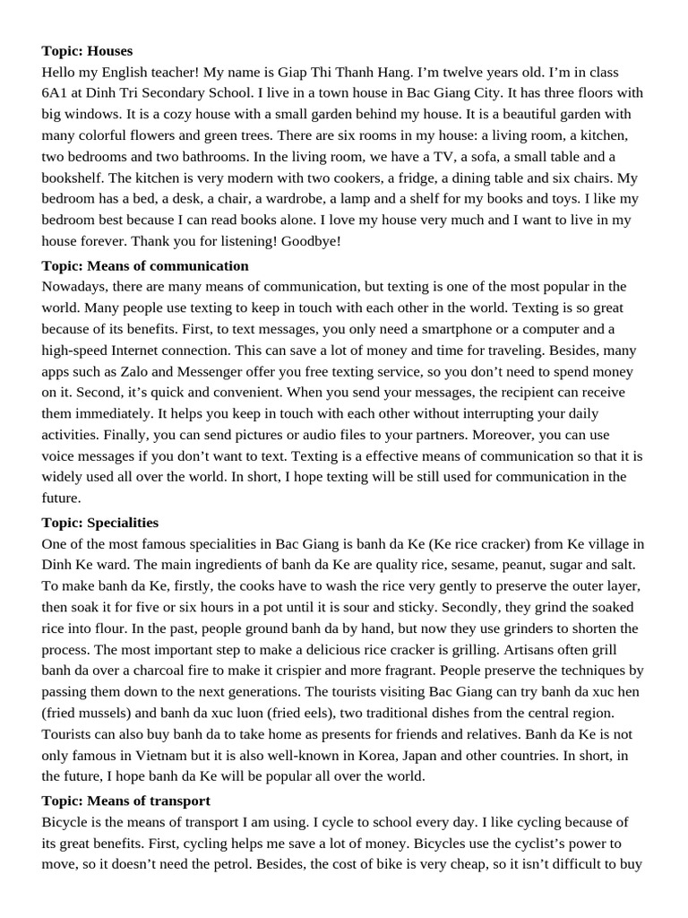 English Paragraphs | PDF
