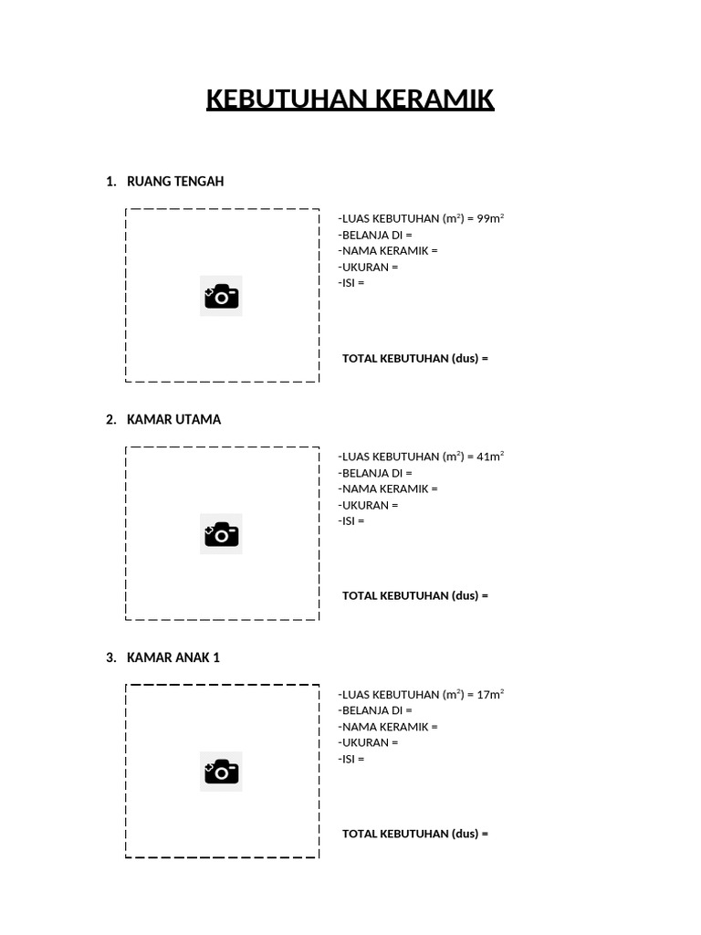 Kebutuhan Keramik | PDF