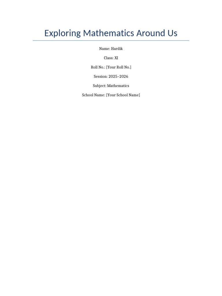 Math Patterns In Everyday Life Pdf Symmetry Mathematics